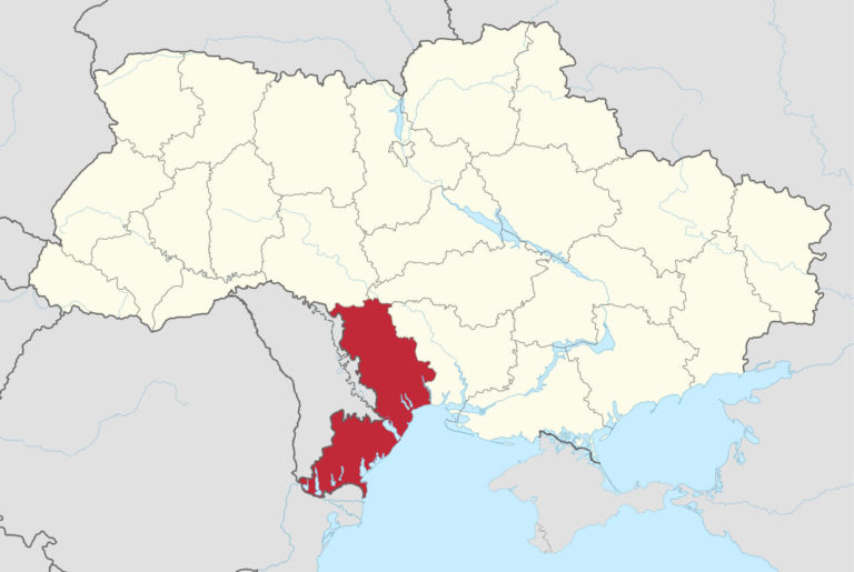 Одесская область на карте с городами и мелкими населенными пунктами
